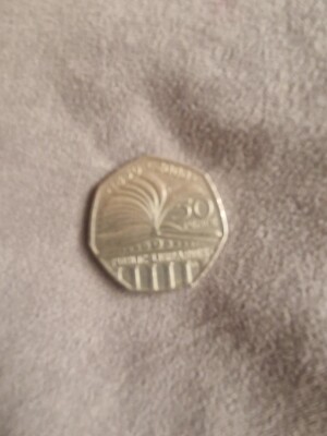 RARE collecter coin public libraries 1850-2000 circulated 50p coin ...