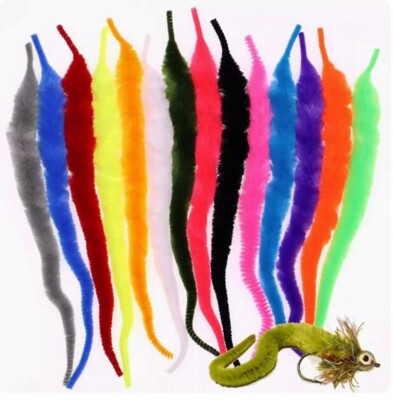 12 Color Magnum Dragon Tail Saltwater Fly Fishing Baitfish Streamers ...