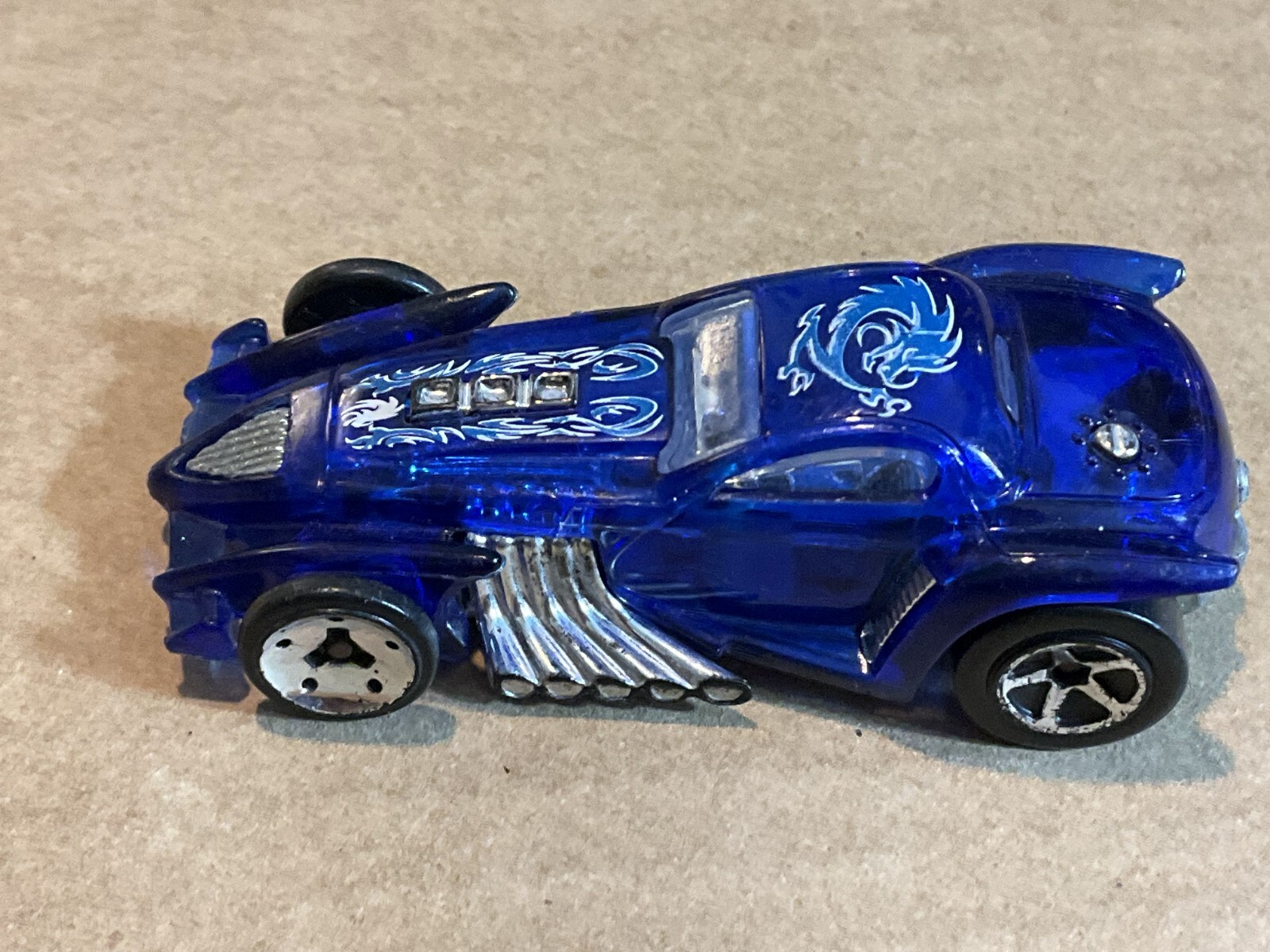 Hot Wheels Burlesque Burl-Esque Clear Blue Diecast Race Car 1:64 China ...