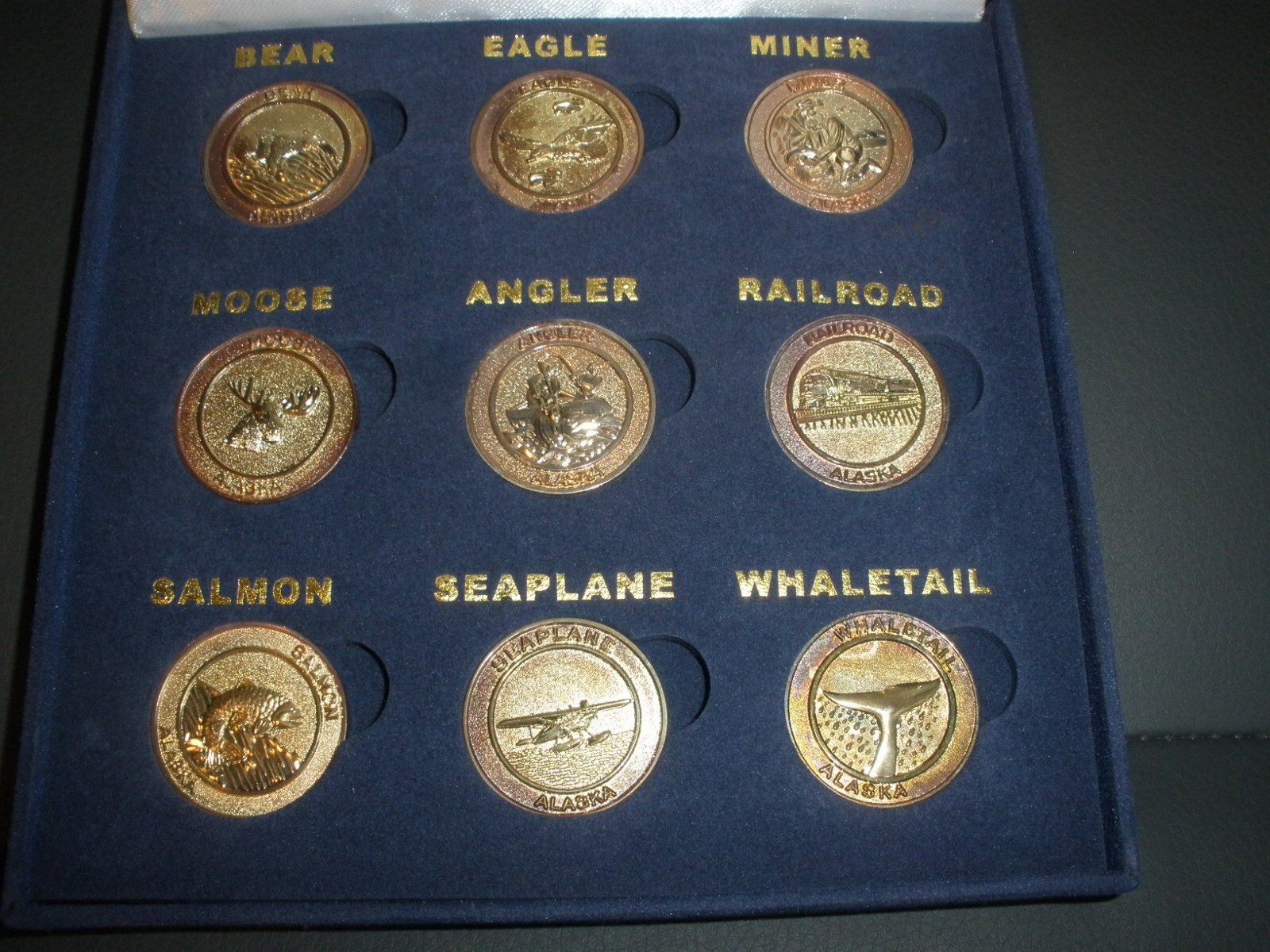 PASSIONS by Gary K - 8 Coin Set ALASKA FRONTIER MINT Token Set (O51) | eBay