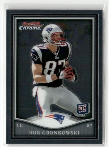 2010 TOPPS CHROME #BCR-25 ROB GRONKOWSKI BOWMAN CHROME ROOKIES PATRIOTS ...