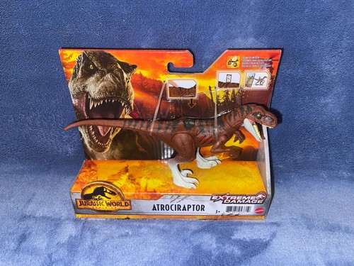 NIB 2021 Mattel Jurassic World Dominion Extreme Damage Atrociraptor ...