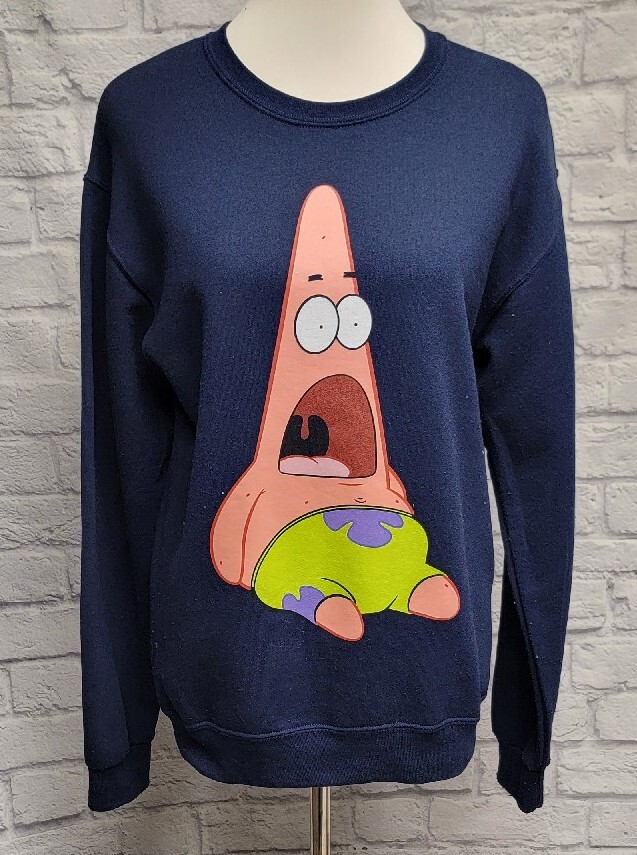 SPONGEBOB SQUAREPANTS NICKELODEON S NAVY BLUE PATRICK… - Gem