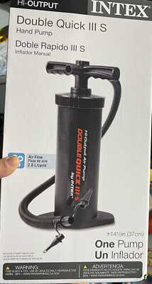Intex Double Quick III S Hand Air Pump, Black | eBay
