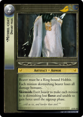 LOTR: Mithril-coat, Dwarf-mail [Moderately Played] Bloodlines Lord of ...