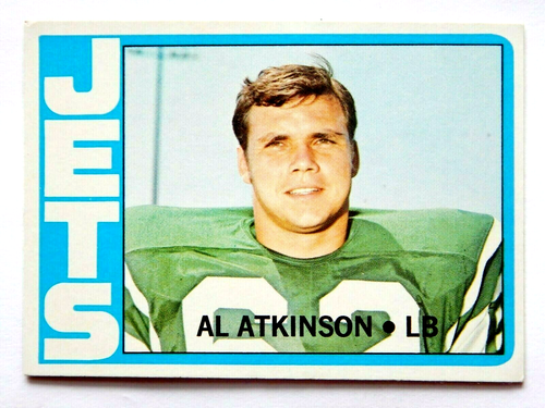 Al Atkinson #159 Topps 1972 Football Card (New York Jets) *E | eBay