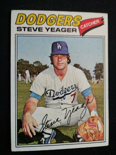 1977 Topps Baseball Card # 105 Steve Yeager - Los Angeles Dodgers | eBay