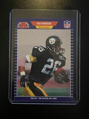 1989 Pro Set ROD WOODSON ROOKIE #354 HOF Pittsburgh Steelers *FREE ...