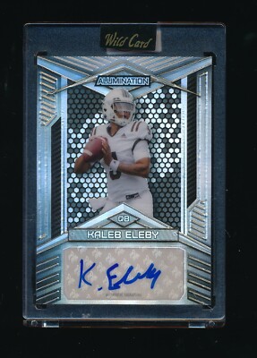 KALEB ELEBY 2022 WILD CARD ALUMINATION AUTOGRAPH RAINBOW SILVER AUTO 50 ...