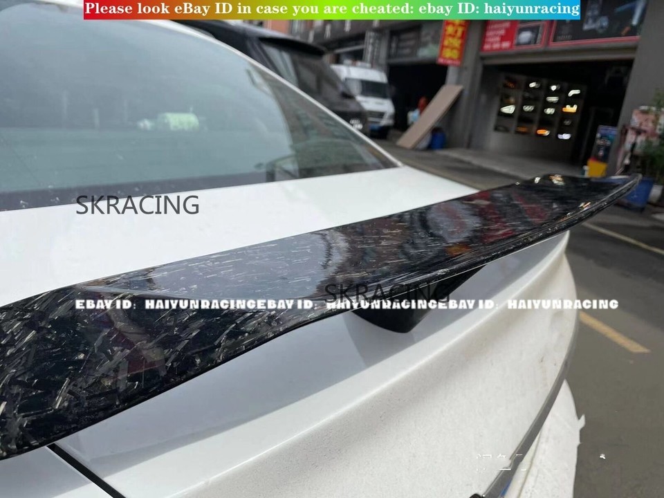 For Infiniti Q50 Q60 G25 G35 G37 Forged Carbon Fiber Rear Trunk Lip ...