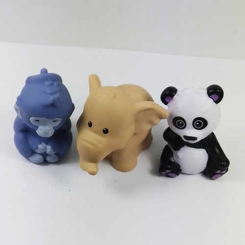 Lot of 3pcs Fisher Price Little People Zoo Animals Monkey Elephant ...