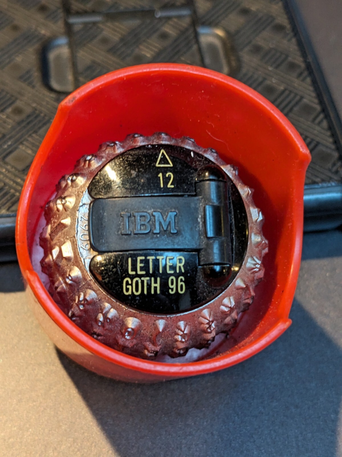 IBM Selectric III Typewriter Letter Font Wheel 12 Pitch Letter Gothic ...