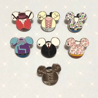 HKDL Hong Kong Disney Game pin Hidden Mickey Cast Member Costume icon ...