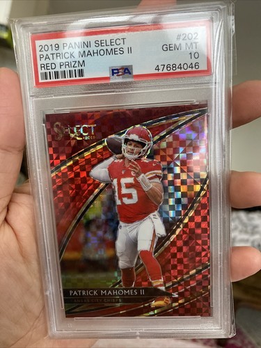 2019 Panini Select Patrick Mahomes Field Level #202 Red Prizm Pop 8 ...