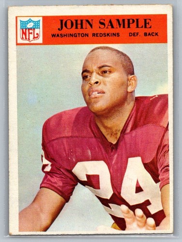 1966 Philadelphia #191 John Sample Washington Redskins Football Card | eBay