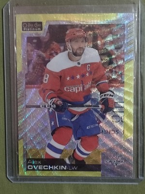 2020-21 O-Pee-Chee Platinum Neon Yellow Surge #150 Alex Ovechkin ...