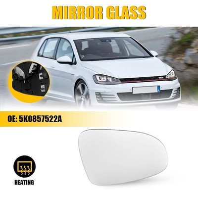Passenger Mirror Glass Heated for 2010-14 Volkswagen Golf Base TDI ...