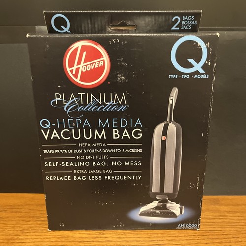 Hoover Q HEPA Vacuum Cleaner Bags Type Q Platinum AH10000 Box of 2 | eBay