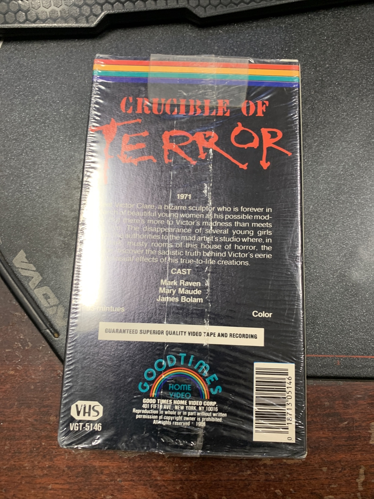 CRUCIBLE OF TERROR 1971 VHS Horror Film, MARK RAVEN, MARY MAUDE, JAMES ...