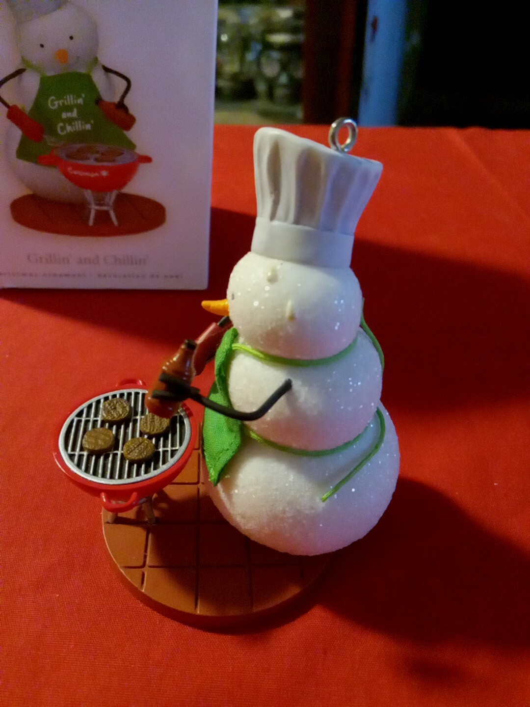 Hallmark Keepsake Grillin Chillin Snowman BBQ Cooking Christmas ...
