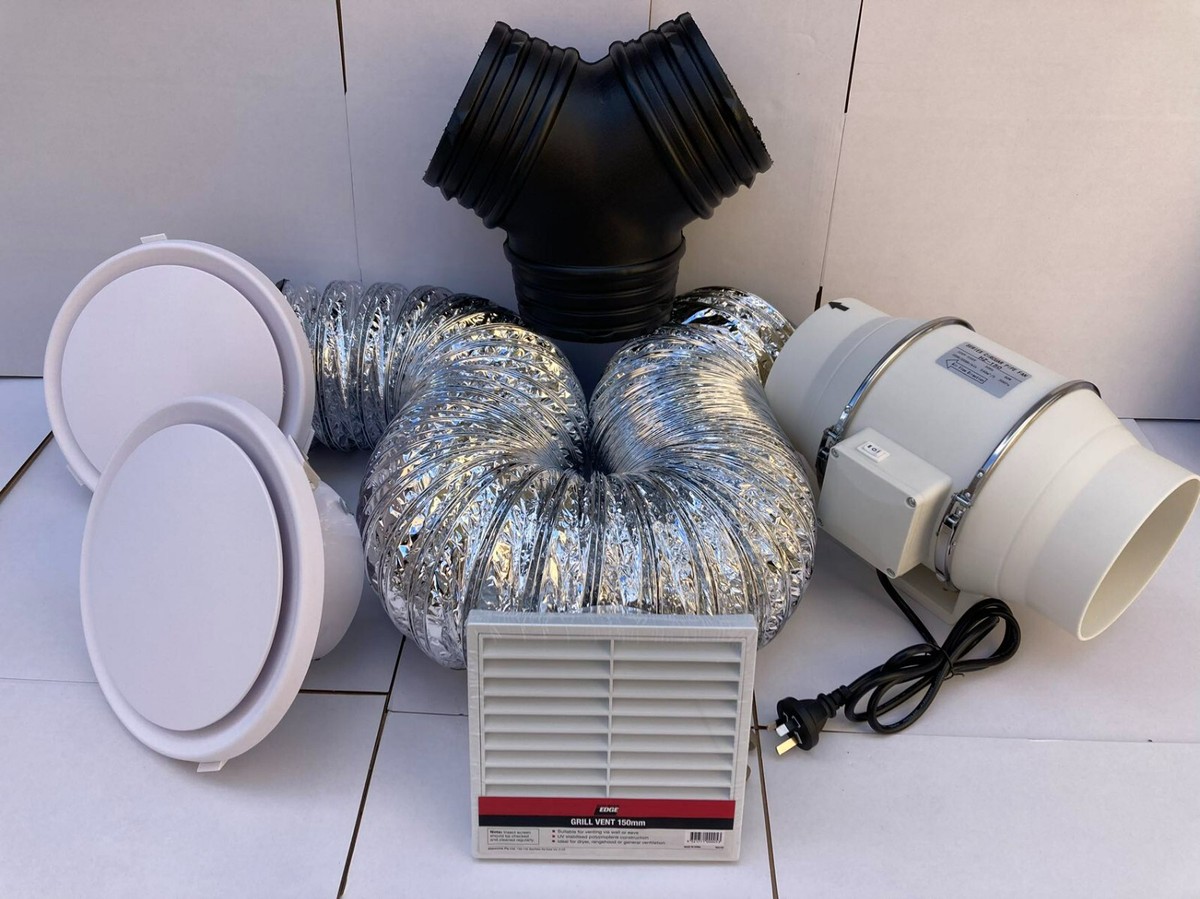 Inline Bathroom Exhaust Fans BETAM 110Mm Inline Extractor Fan,Bathroom
