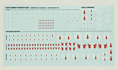 Death Company Transfer Sheet | NEW Blood Angels | Warhammer 40K - Space ...