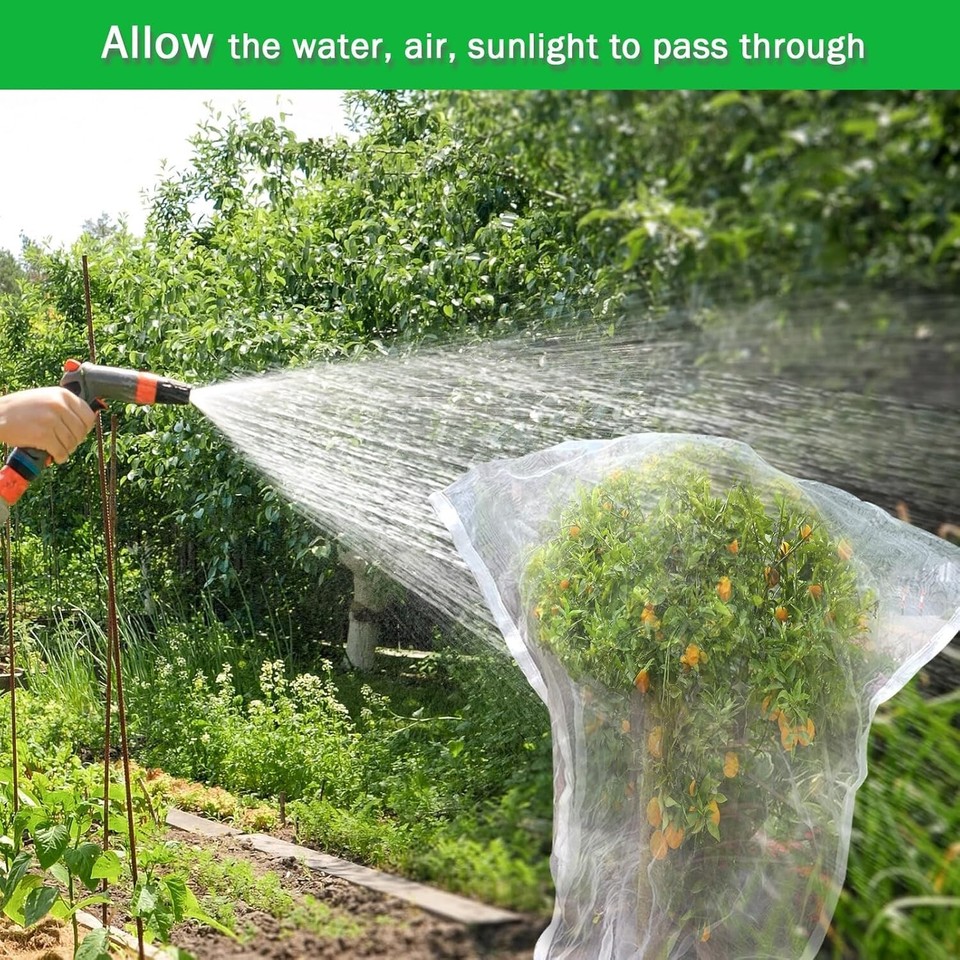 4 Pcs Garden Plant Fruit Tree Bird Netting Protection Blueberry 4.6 FT ...