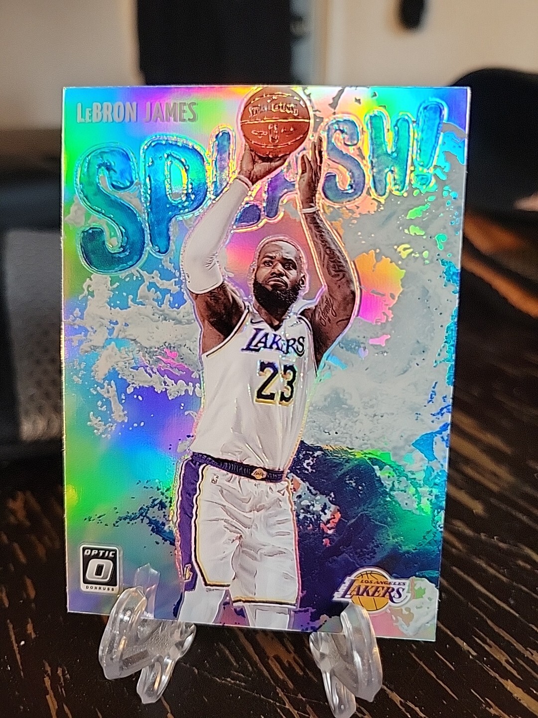 2021-22 Donruss Optic Splash Lebron James Silver Prizm Parallel Lakers ...