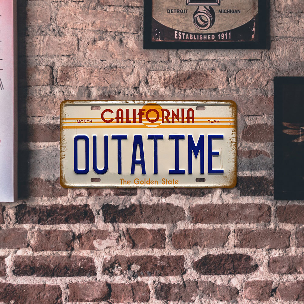 DUTATIME Metal License Plate Tin Sign Plaque for Bar Pub Club Garage (2 ...