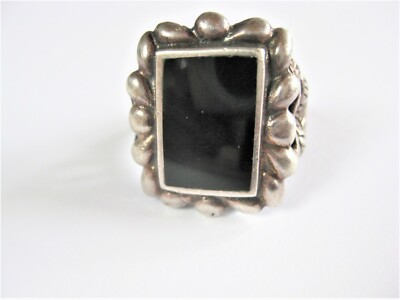 Ring Silver 925 with Onyx, 7,64 G | eBay Australia