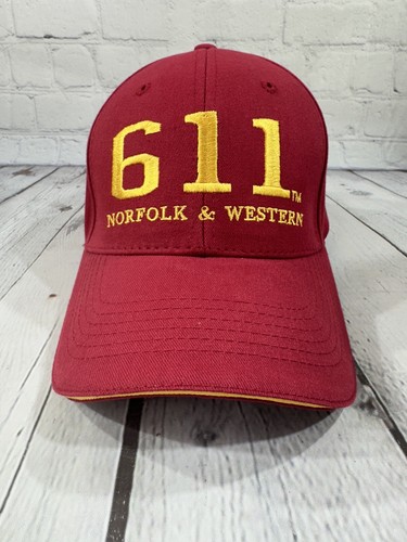 611 Norfolk & Western Railway Maroon Strapback Hat Cap Museum Of ...