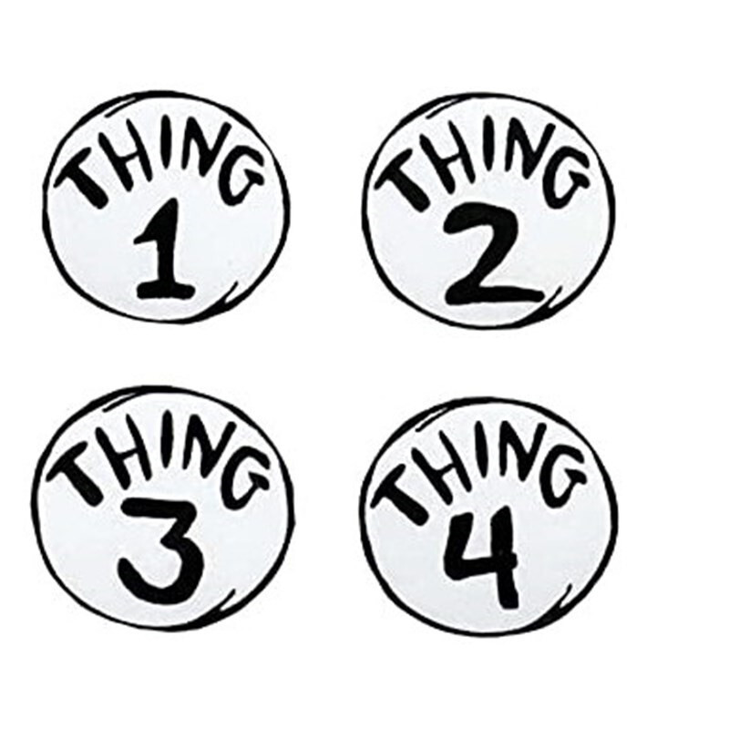 Thing One And Thing Two Logo Cat In The Hat Red Short Sleeve Dr. Seuss