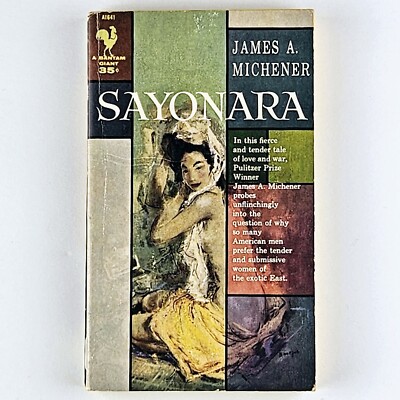 James Michener Sayonara 1957 Printing Vintage Paperback Book Movie Tie ...