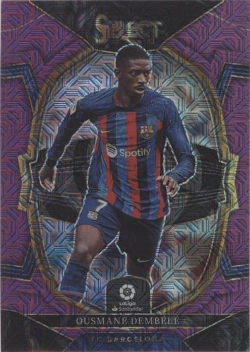 2022-23 Panini Select La Liga - Terrace Ousmane Dembele #32 Purple Mojo ...