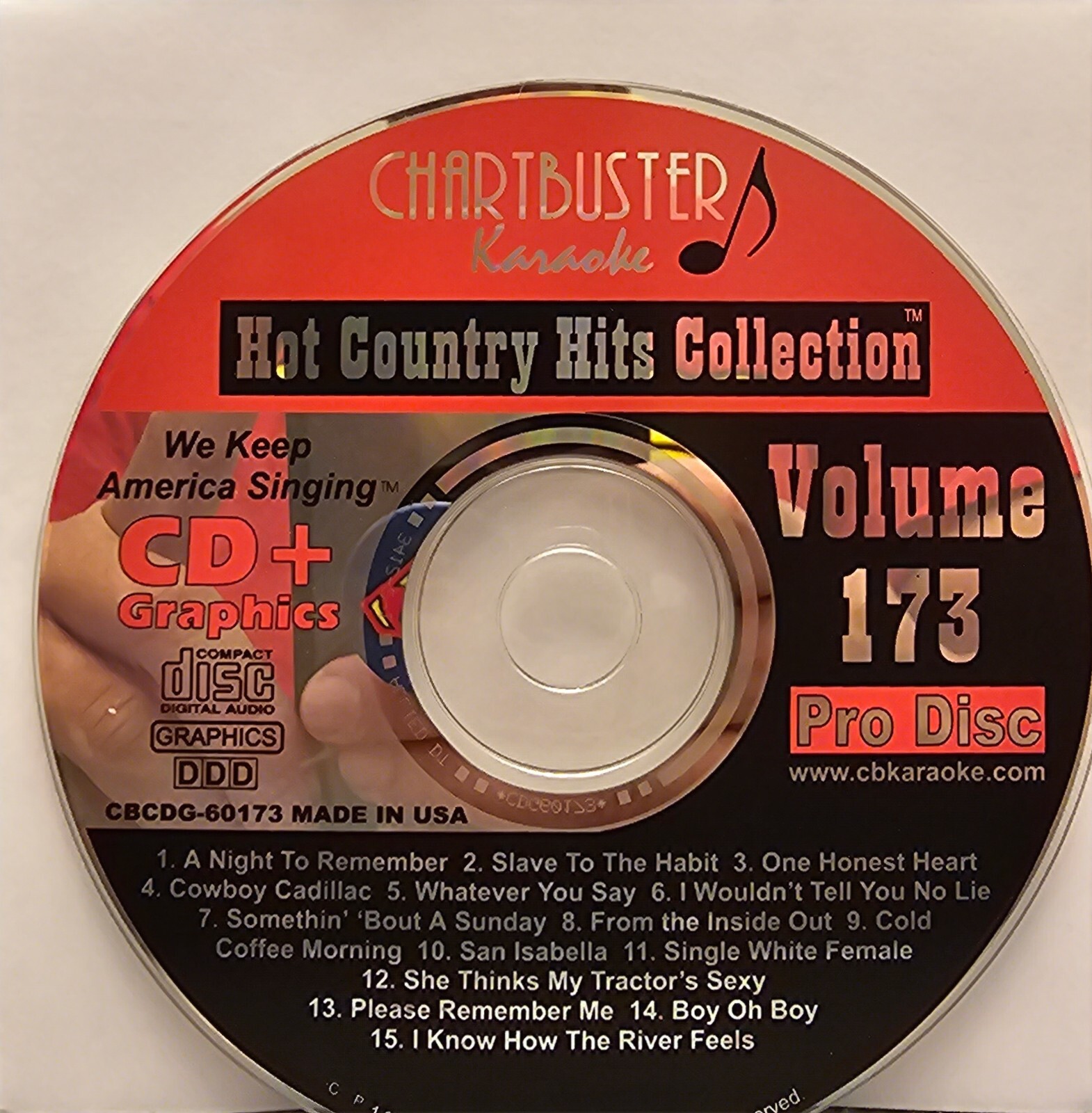 60173 COUNTRY HITS CHARTBUSTER KARAOKE CDG DISC | eBay