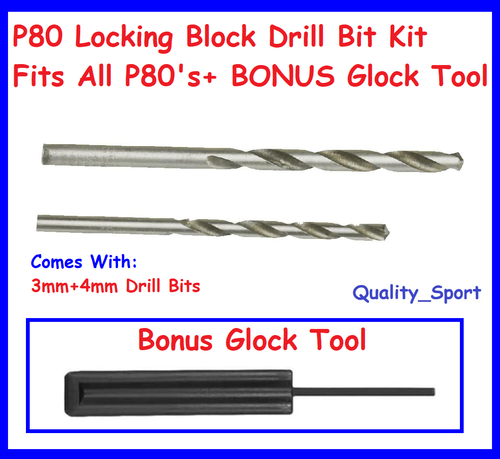 P80 Locking Block Drill Bit Kit, Fits All P80's +BONUS Glock Tool | eBay