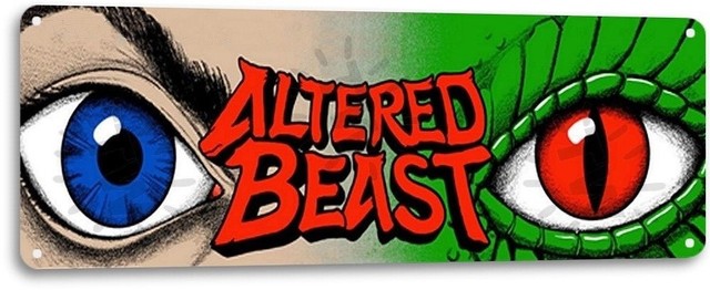 Altered Beast Classic Arcade Marquee Game Room Man Cave Bar Decor Metal ...