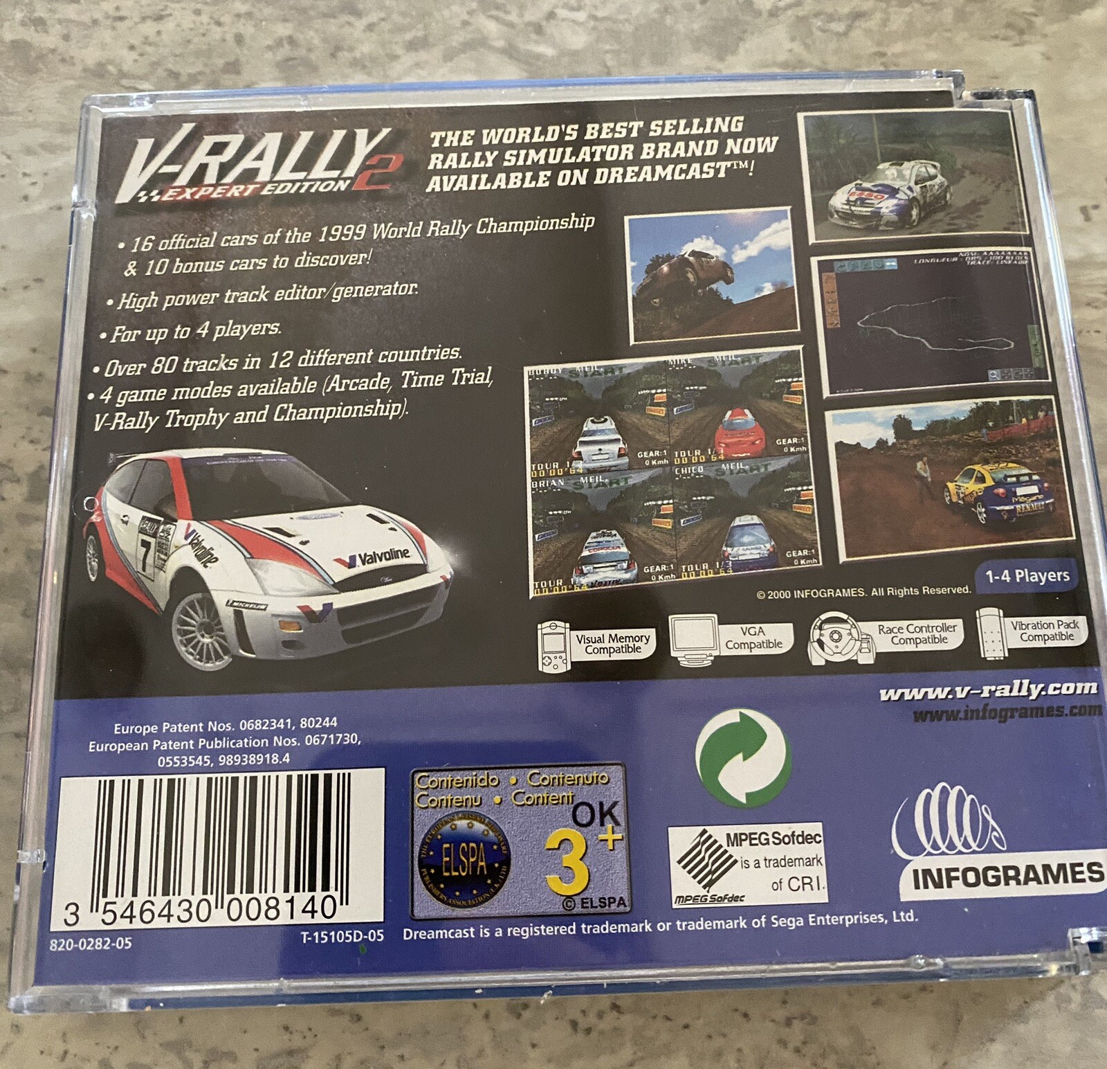 SEGA Dreamcast / DC | V-Rally 2 - Expert Edition TESTED/WORKS complete ...