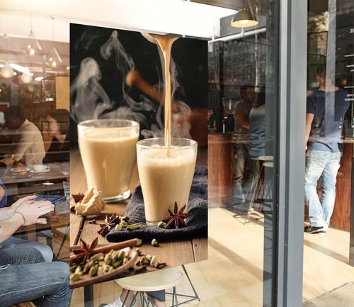 3D Bubble Tea G284 Pearl Tea Shop Window Stickers Vinyl Wall Mural ...