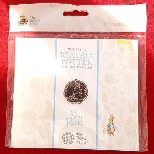 2016 - 2020 Peter Rabbit 50p Coin Fifty Pence Beatrix Potter UK Royal ...