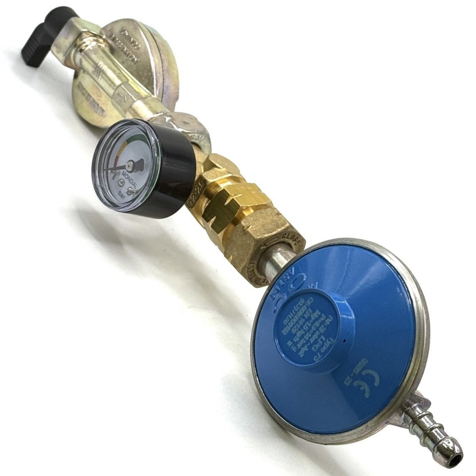 37 mbar Propane Gas Regulator Standard POL Screw Type 22 mm Clip On 21. ...
