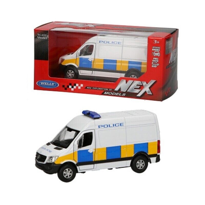 POLICE SPRINTER VAN Toy Car boy girl dad 11cm die cast model Police Van ...
