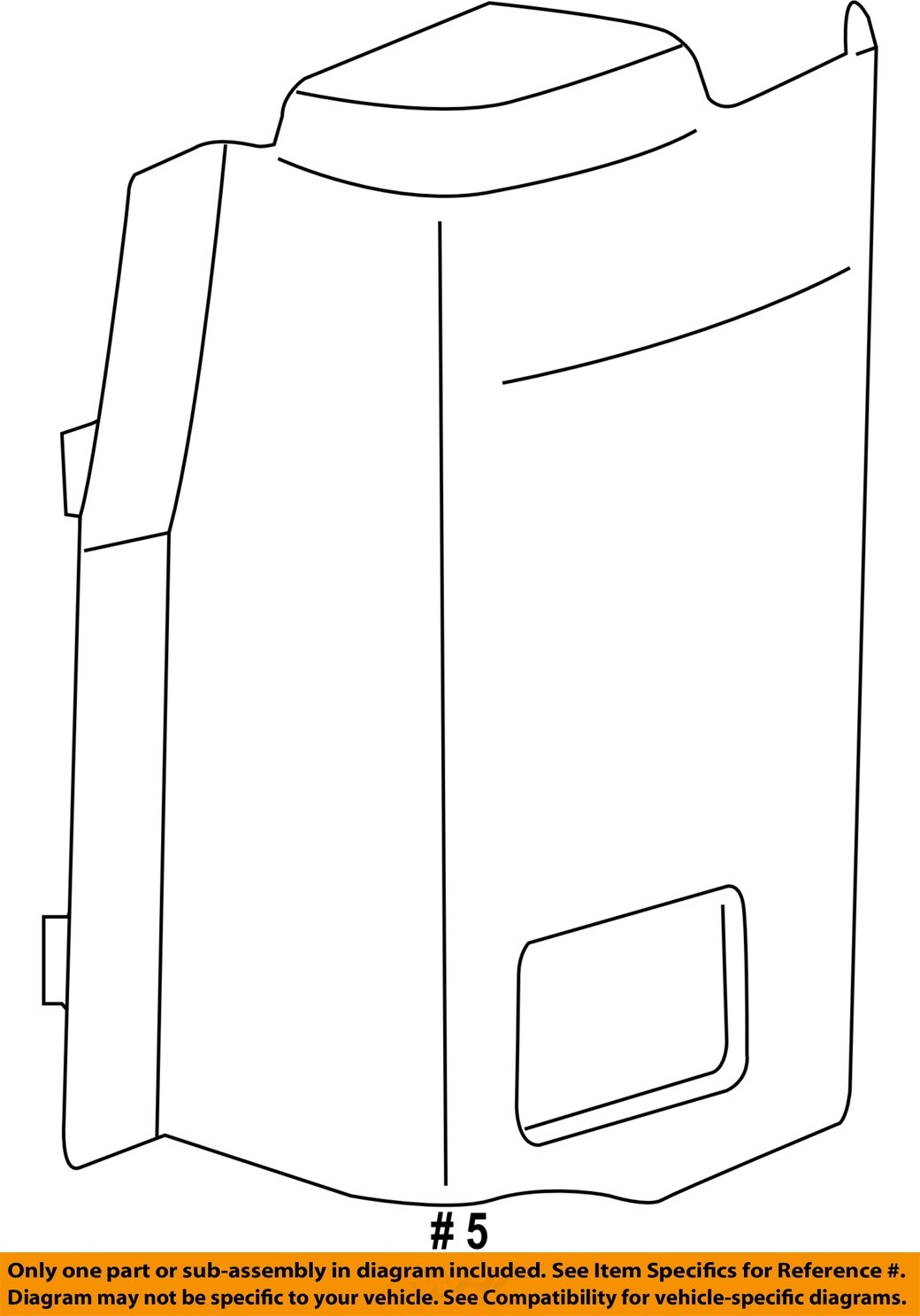 GM OEM 03-24 Express 1500 Body Side Panels Interior Trim-Corner Trim ...