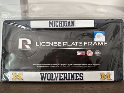 Michigan Wolverines License Plate Frame Rico Industries Genuine College ...
