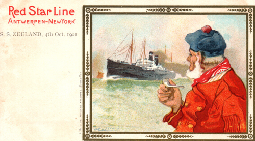 Steamship Zeeland Ocean Liner Ship Steamer Postcard | eBay