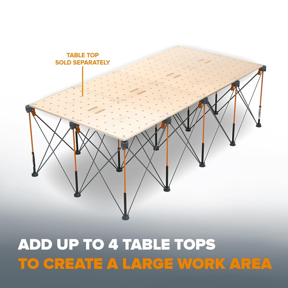 Bora Centipede 4x8 15-Strut Work Stand and Portable Table | XL Sawhorse ...