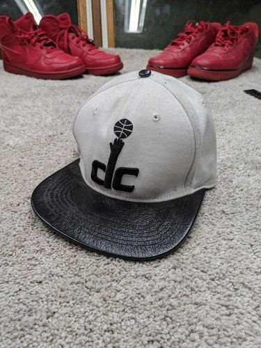 Washington Wizards DC NBA Genuine Leather Hat Strapback Basketball WOOL ...