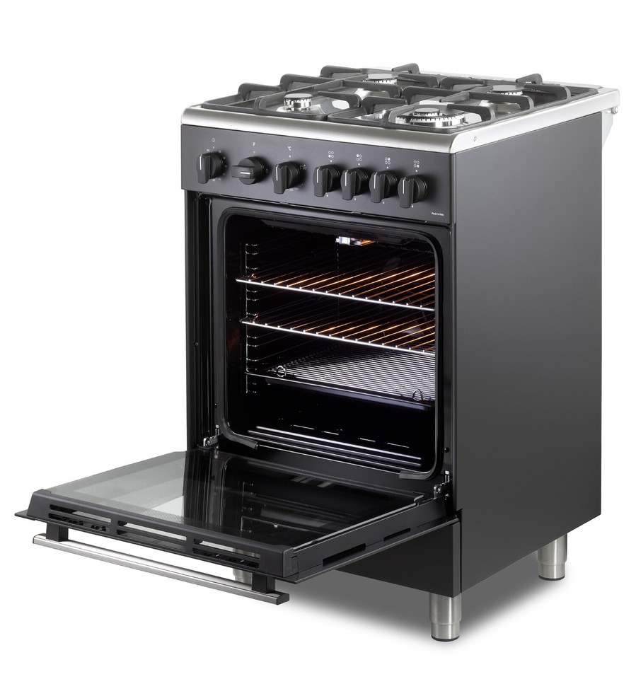 DeLonghi DSC 626 G-1 BL 60cm Modern Single Cavity Gas Range-Style ...