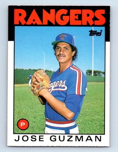 1986 Topps Traded Jose Guzman Texas Rangers #43T | eBay