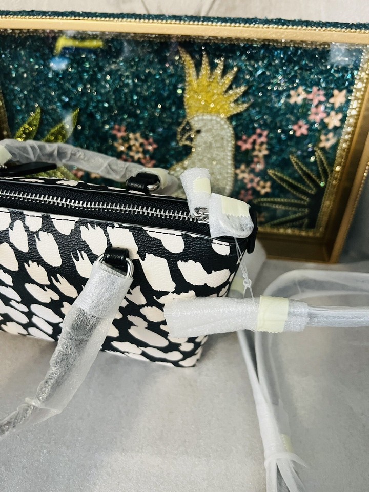 COACH CC902 Mini Gallery Zip Leather Crossbody Bag Handbag Print CC902 ...